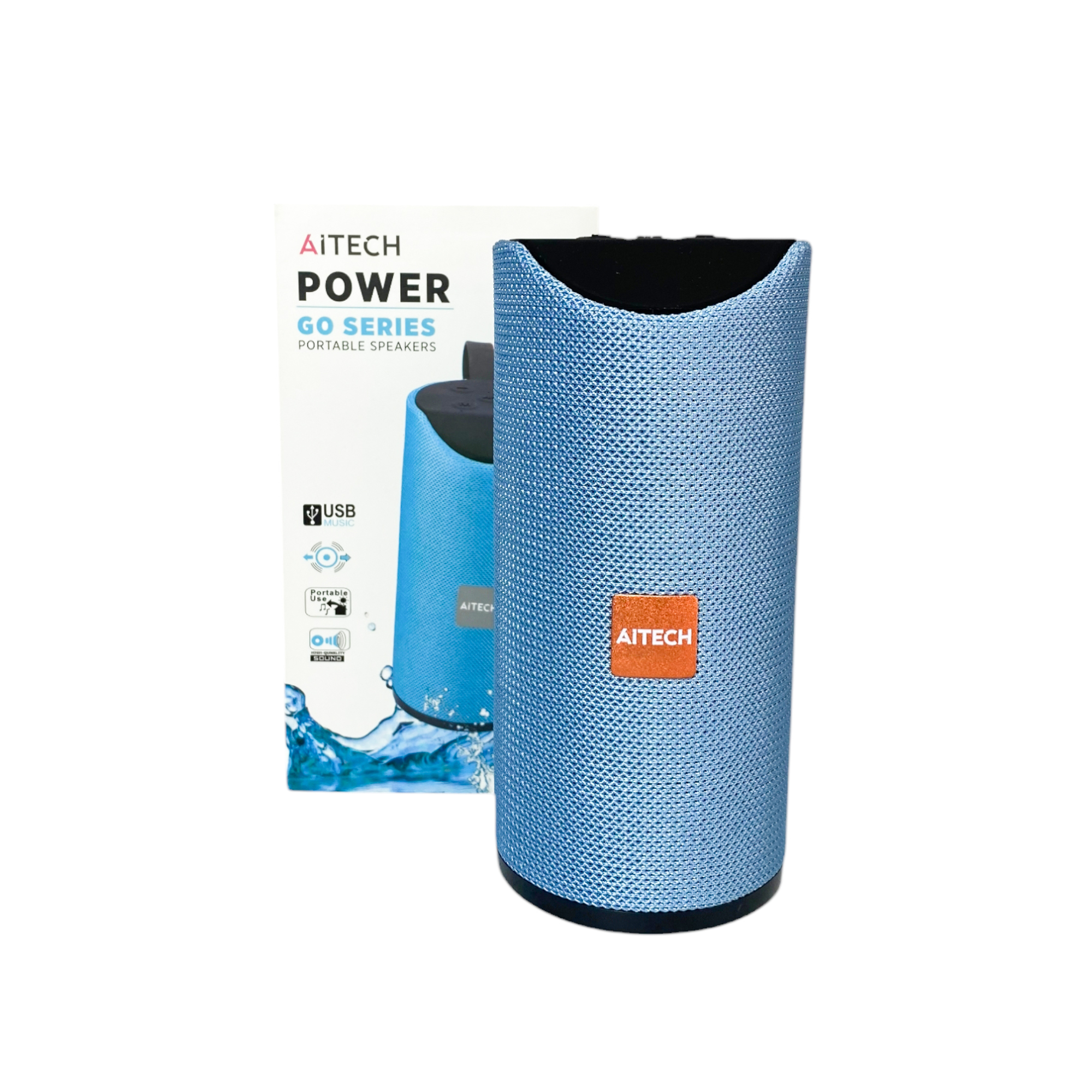Parlante Aitech Ait-113 5Wx2 Power Go Series Portable Azul