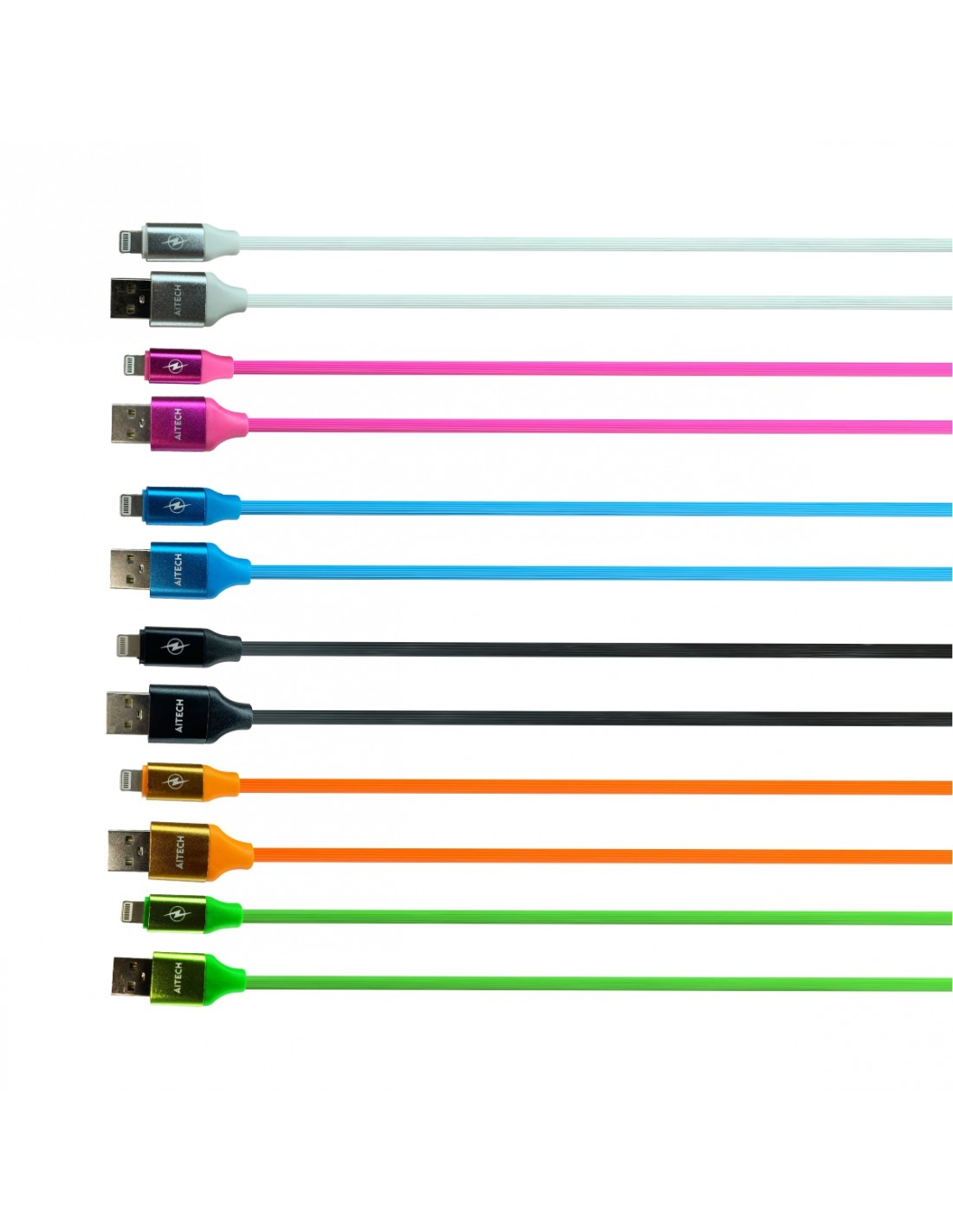 Cable USB Aitech Fast Charging 2 Mts IOS