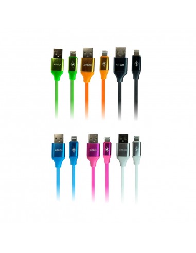 Cable USB Aitech Fast Charging 2 Mts IOS